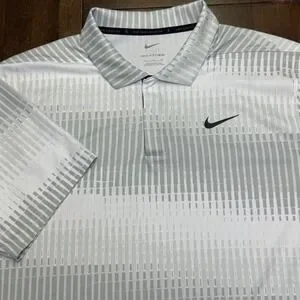 Nike | Shirts | Nike Tiger Woods Drifit Adv Golf Polo Mens Large Snap ...